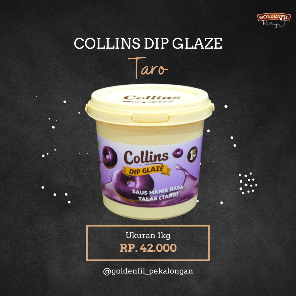 Jual Selai Manis Rasa Taro / Collins Dip Glaze Taro (Talas) | Shopee ...