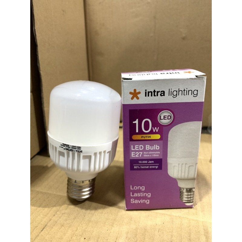 Jual LAMPU LED KAPSUL 10W PUTIH INTRA LAMPU LED TABUNG MURAH | Shopee ...
