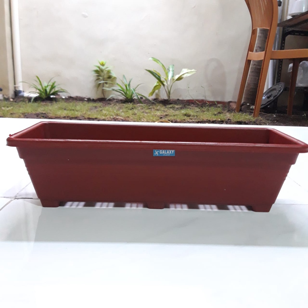 Jual Pot persegi panjang 50 cm/ Pot Segi Panjang Warna 50 CM + TATAKAN ...