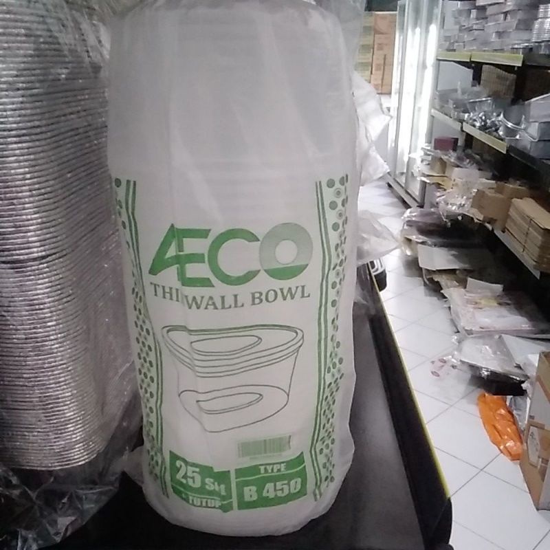 Jual aeco thinwall cup plastik bulat 450ml 10pcs | Shopee Indonesia