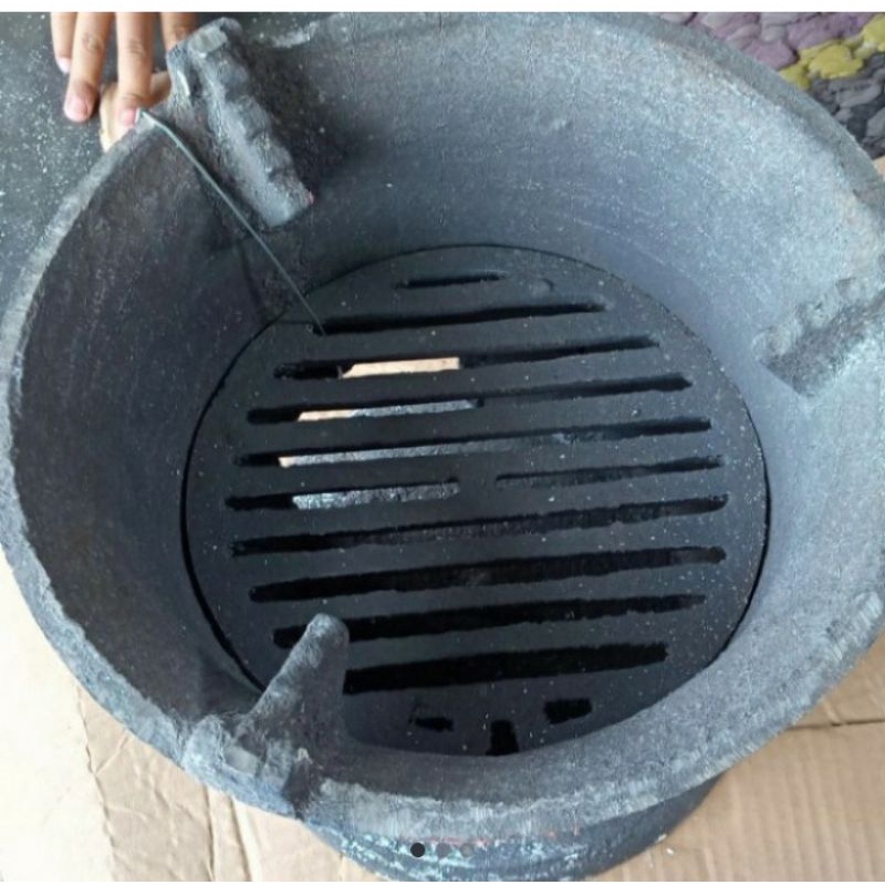 Jual ANGLO BESI(TEMPAT MASAK PAKE ARANG)UKURAN 26 CM | Shopee Indonesia