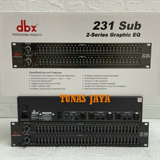 Jual EQUALIZER DBX231SUB EQUALISER DBX 231 PLUS SUBWOOFER GRADE A+ | Shopee Indonesia