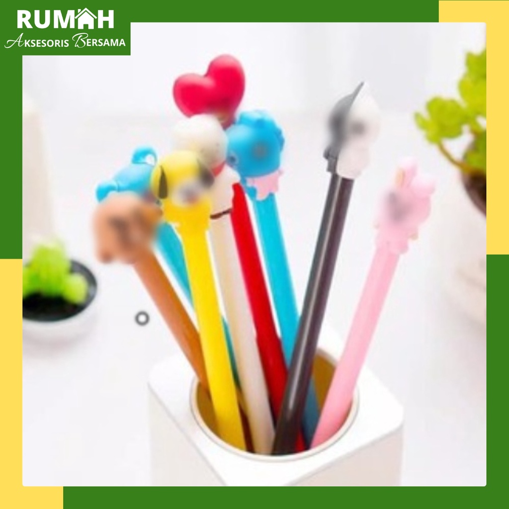 Jual RAB Pulpen Cute Character Black ink Gel Pen Pena Stationary ...