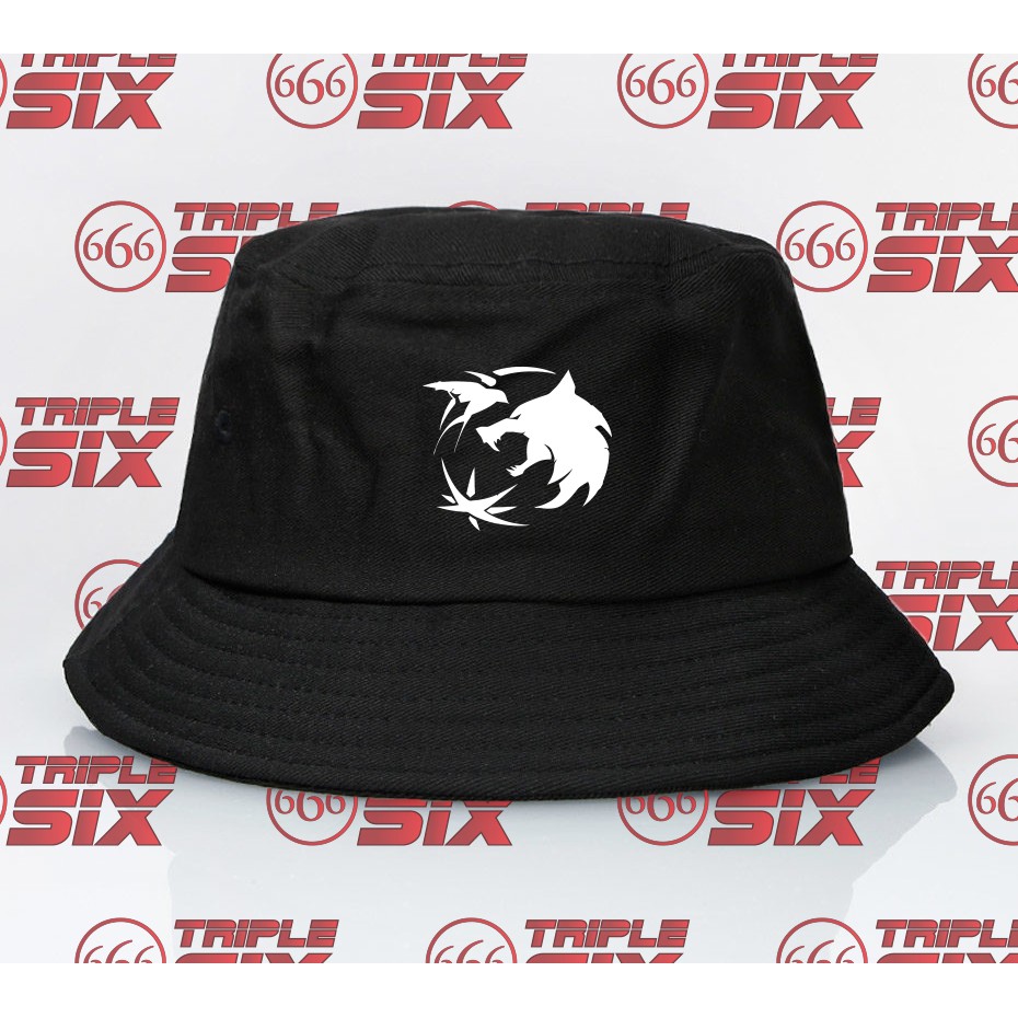 Jual Topi Bucket The witcher Series The white wolf geralt of rivia ...