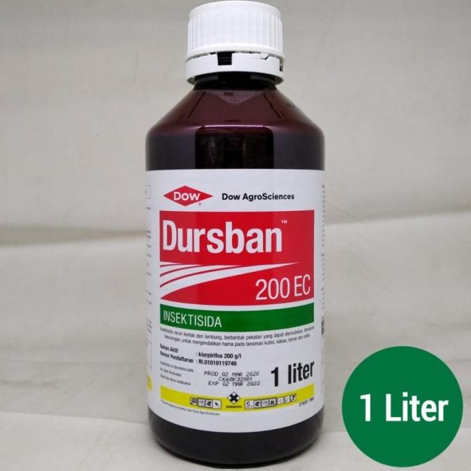 Jual Dursban 200 EC 1 Liter Insektisida Pembasmi Serangga Tanaman ...