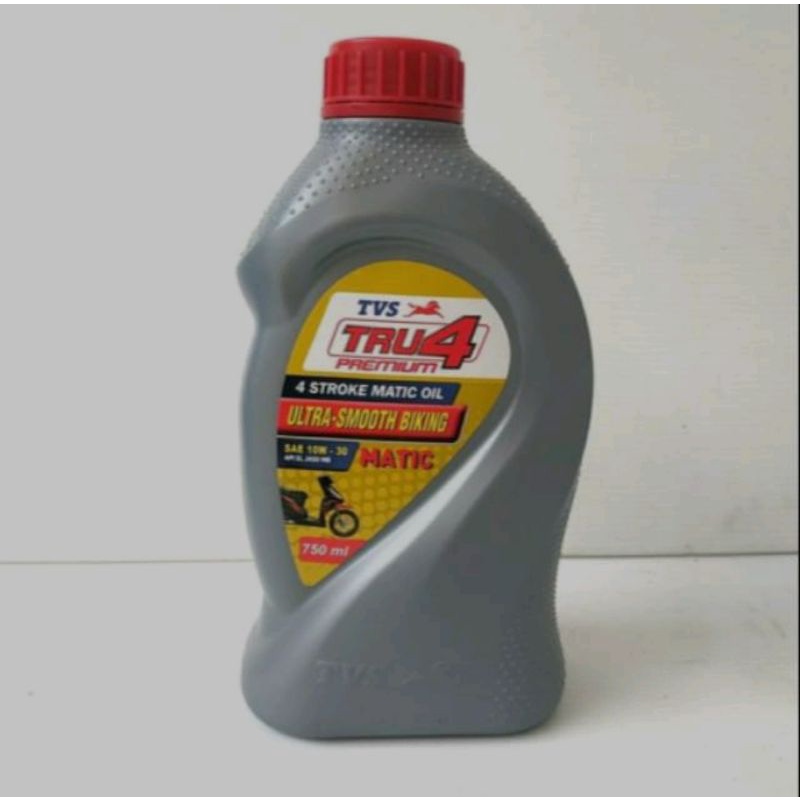 Jual TVS Tru4 4T Engine Oil 750 ML Oli Mesin TVS Matic Dazz 110 Ntorq ...