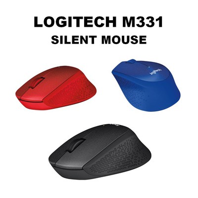 Jual Logitech M331 SILENT Mouse 90% Noise Reduction Rubber Wheel ...