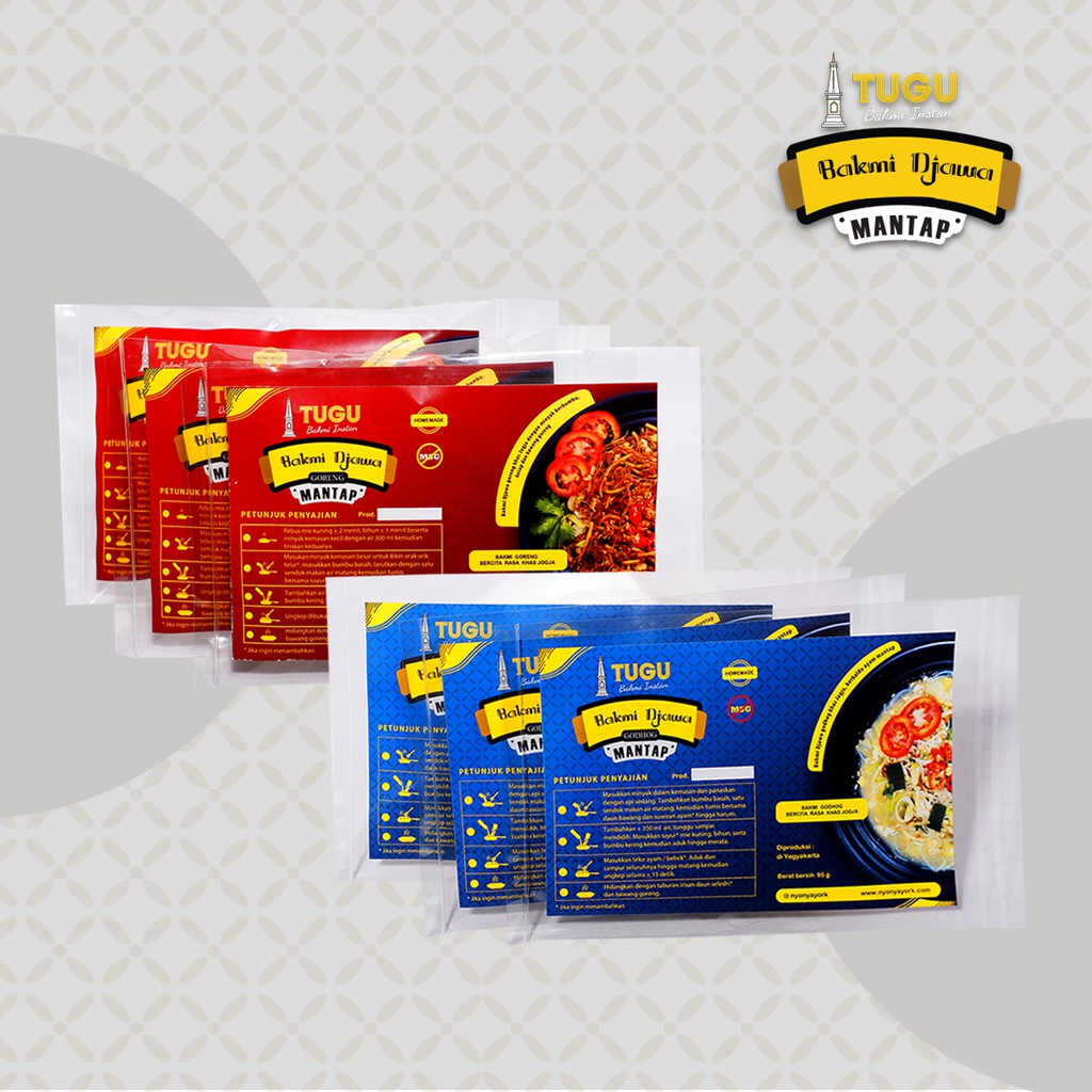 Jual Paket 10 Bakmi Jawa Tugu "MANTAP" Mix Merah-Biru (Goreng & Godhog ...
