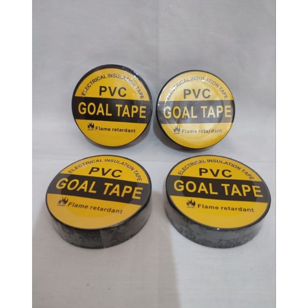Jual Isolasi Hitam / Lakban Listrik PVC GOAL TAPE 18mm x 17yd | Shopee ...