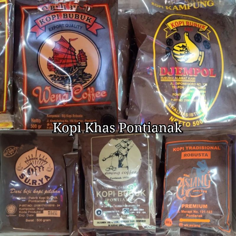 Jual Kopi Bubuk Khas Pontianak / Kopi Aming / Kopi Jempol / Kopi Asiang ...