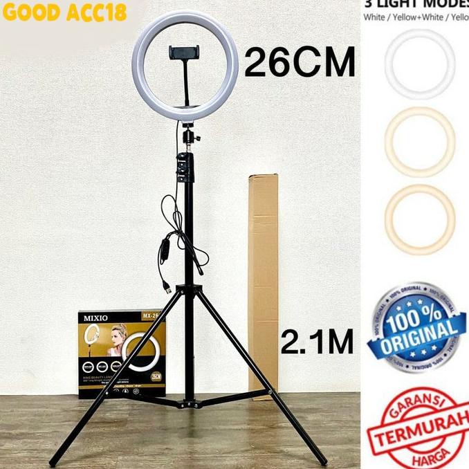 Jual Ak Tripod Ring Light Led 26cm Lampu 26 Cm Make Up Vlog Lampu