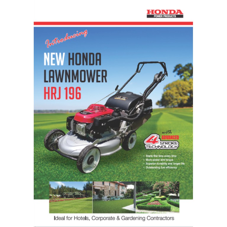 Jual Honda HRJ 196 Lawn Mower Mesin Potong Rumput Dorong | Shopee Indonesia