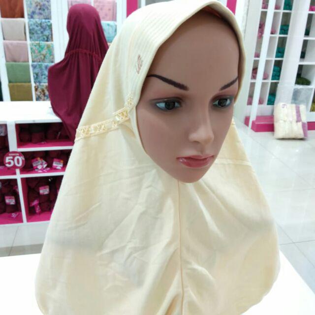 Jual Kerudung Sekolah Anak INNOVA Rabbani ORI S - XL Bergo Kaos Serut ...