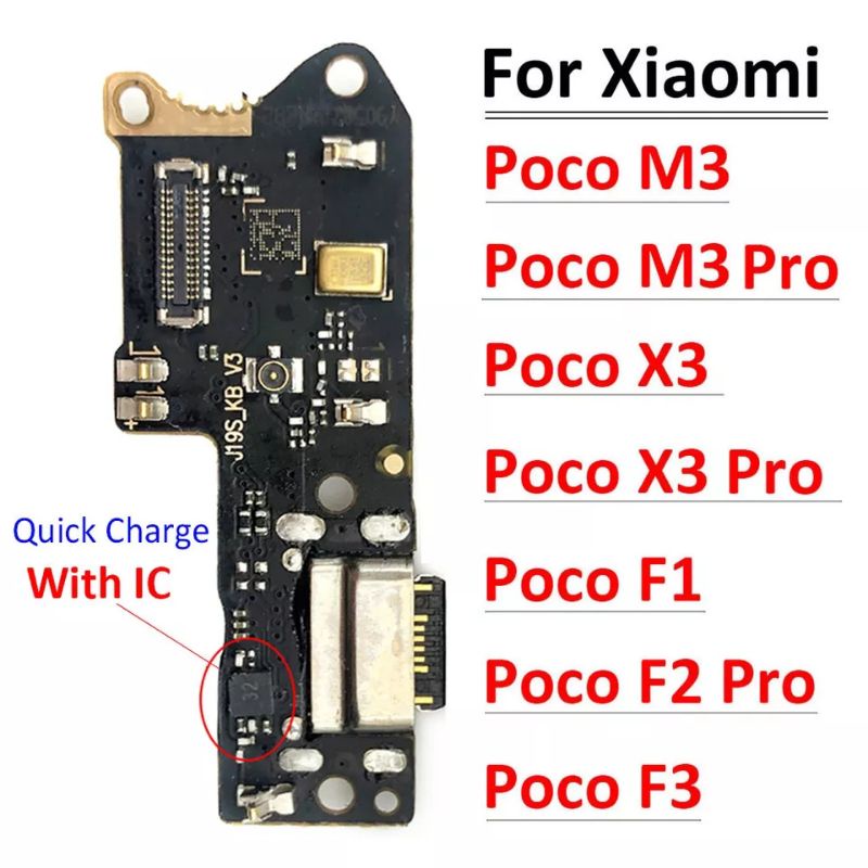 Jual New USB Charging Port Charger Board Flex Cable For Xiaomi Poco M3 ...
