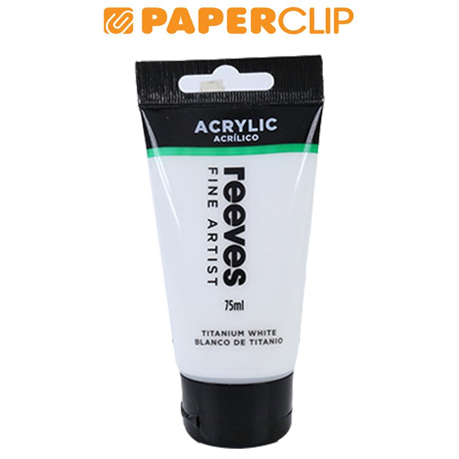 Jual ACRYLIC REEVES 75ML TITANIUM WHITE 0008250RVS | Shopee Indonesia