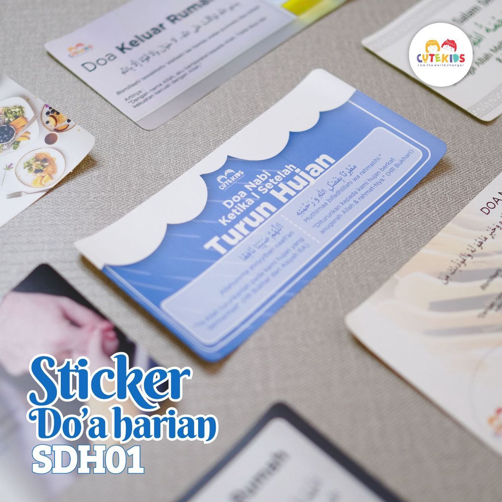 Jual [FREE POUCH] Sticker do'a Harian Sticker doa sehari-hari untuk ...