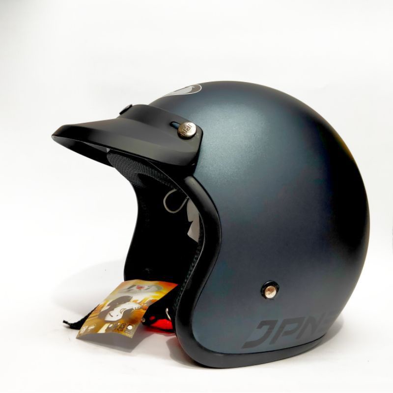 Jual Helm Bogo Jpn Retro Abu All grey Dop Plus Goggles Mask | Shopee ...