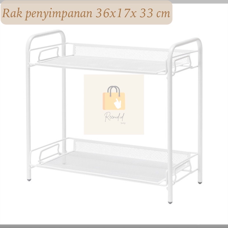 Jual TEVALEN Rak 2 susun serbaguna Ram dapur Rak bumbu Rak multi fungsi ...