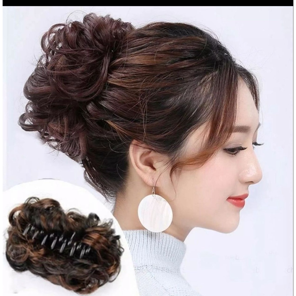 Jual JEPIT RAMBUT PALSU / sanggul acardion / sanggul rambut tambahan ...