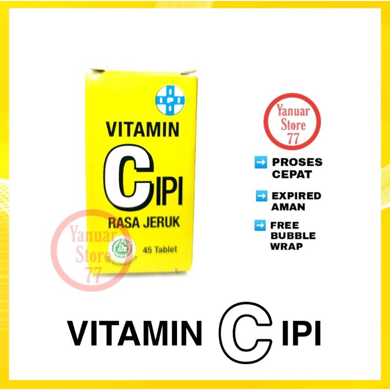 Jual Vitamin C IPI - Botol - 45 Tablet | Shopee Indonesia
