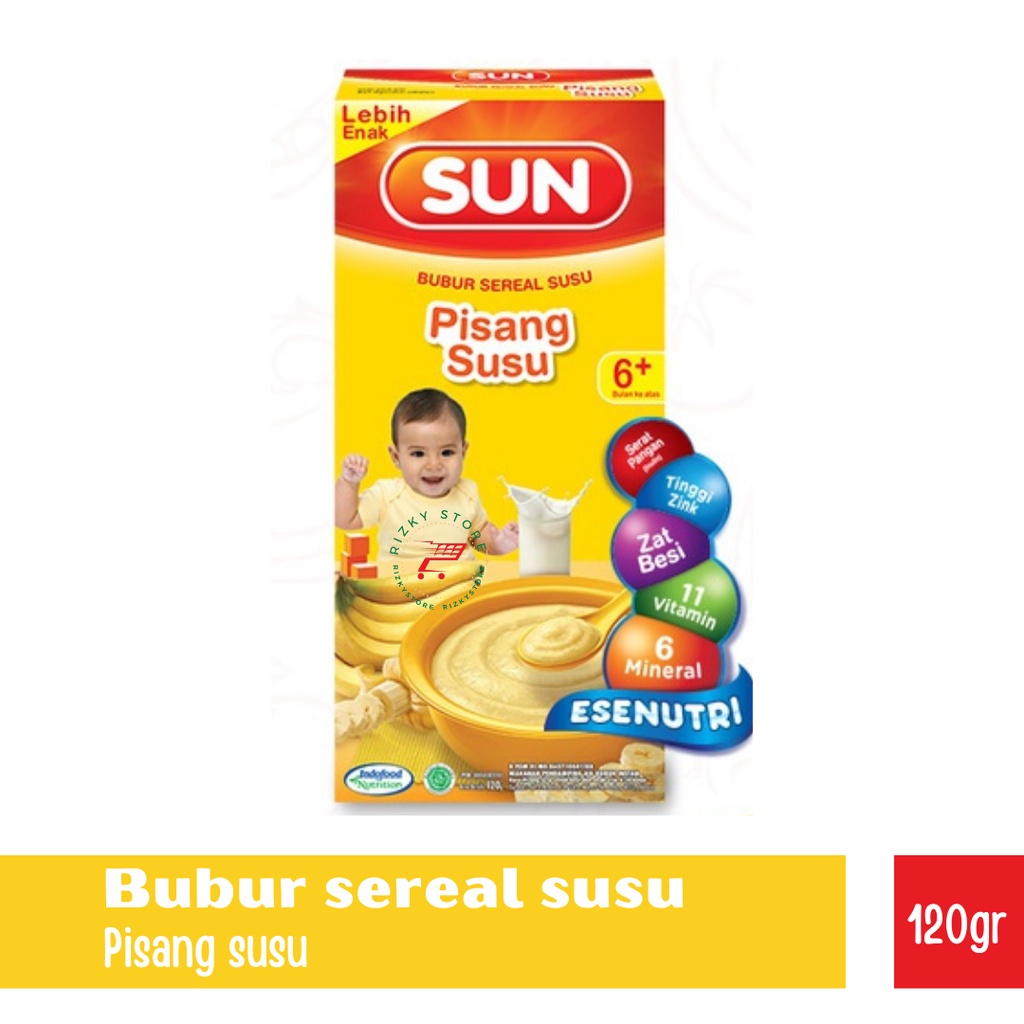 Jual SUN Bubur Susu Sereal Kotak Dan Sachet 120 Gram/7 varian | Shopee ...