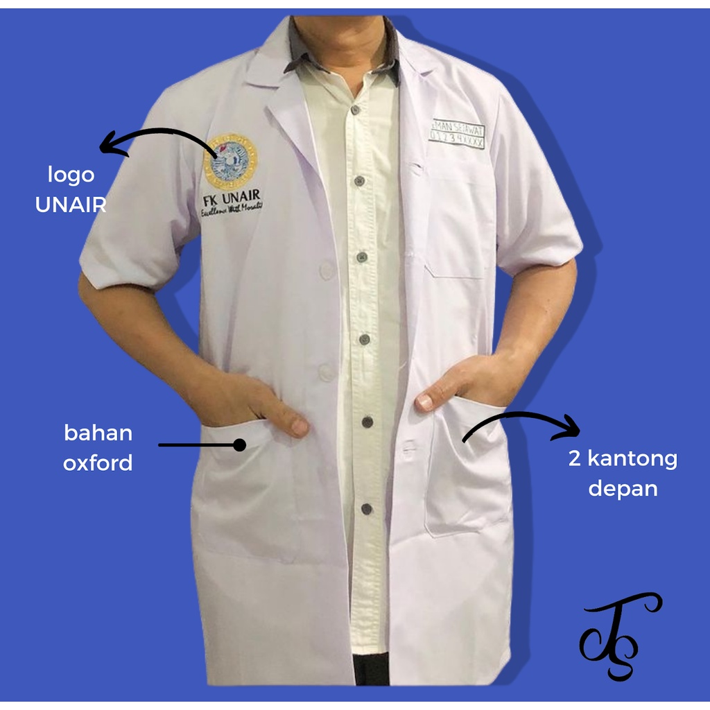 Jual Jas Lab Dokter Muda UNAIR | Jas Lab Koas Universitas Airlangga ...