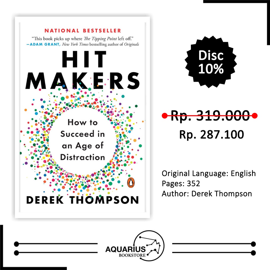 Jual Buku Hit Makers by Derek Thompson | Shopee Indonesia