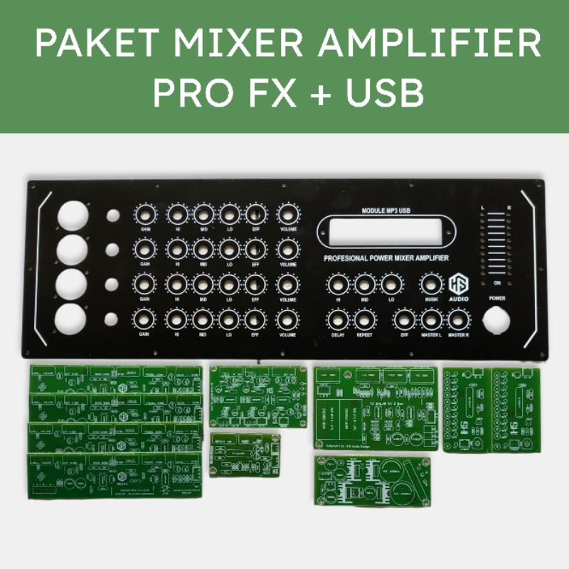 Jual paket power mixer pcb + panel | Shopee Indonesia