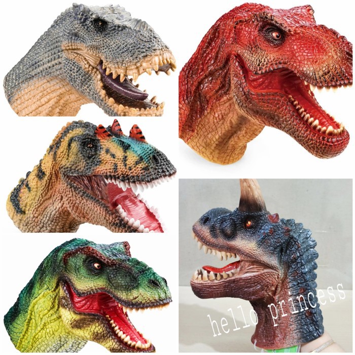Jual MAINAN BONEKA TANGAN KEPALA DINOSAURUS HAND PUPPET DINO BISA BUNYI ...