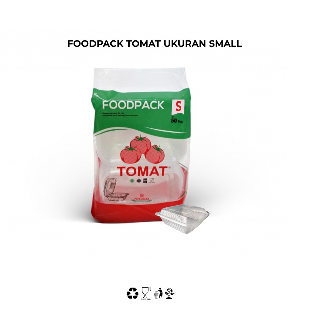 Jual Foodpack Tomat ukuran SMALL - Mika makanan Food pack S - isi 50pcs ...