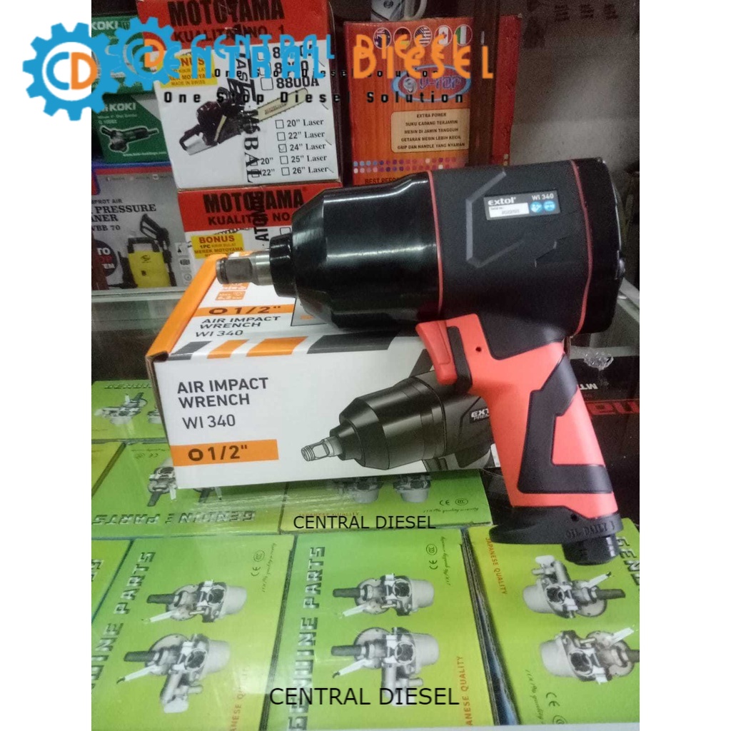 Jual Bor angin/ Air impact wrench/ Alat buka baut roda ban Extol WI 340 ...