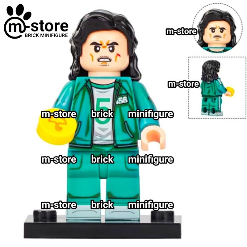 Jual brick squid game player 456 seong gi-hun mini toy figure | Shopee ...