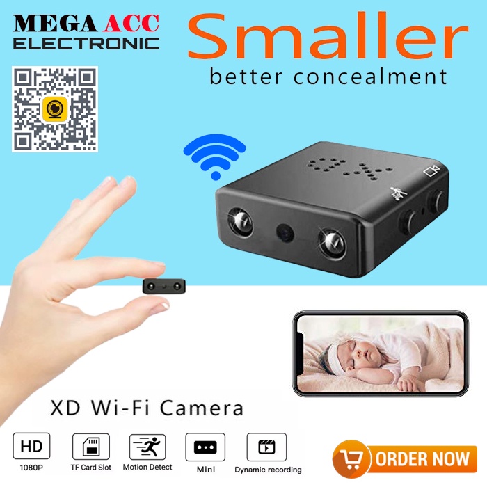 Jual Camera Mini XD WIFI With Night Vision HD1080P - Kamera Pengintai ...