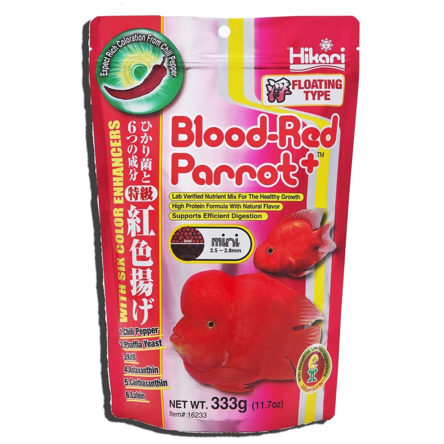 Jual Hikari Tropical Blood-Red Parrot Plus Mini 333g | Shopee Indonesia