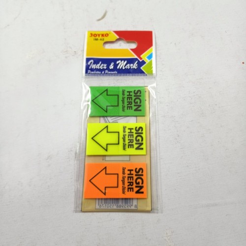 Jual Sticker Index & Mark Sign Here Joyko IM-42 ( PCS ) MULTICOLOR ...