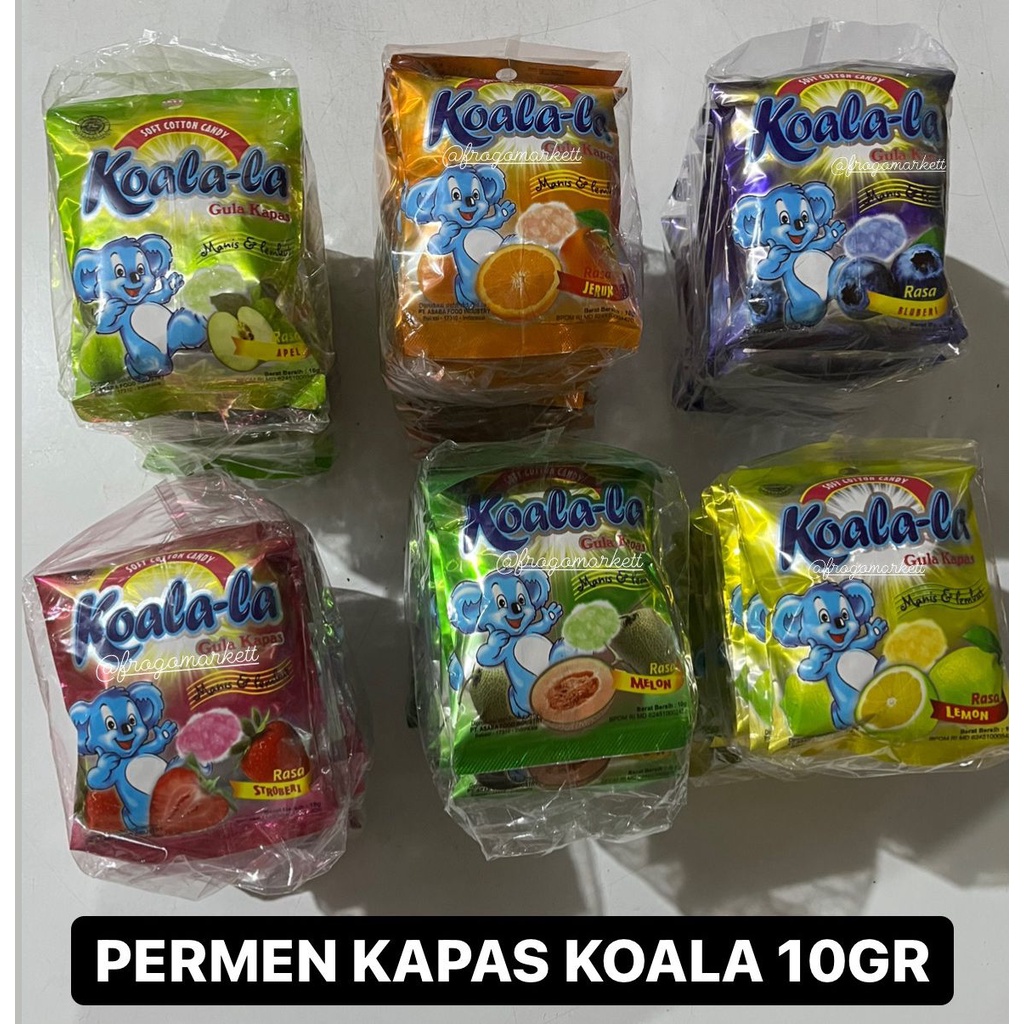 Jual Permen Gula Kapas Koala 1pak (10pcs x 10gr) | Shopee Indonesia