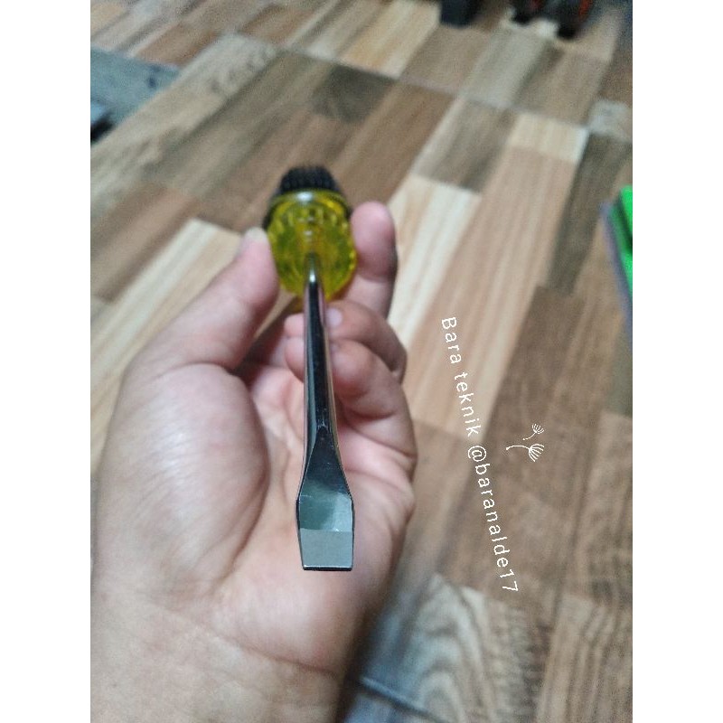 Jual OBENG GAGANG KARET TEKIRO 6 x 125mm KUNING (-) ALAT PERTUKANGAN ...