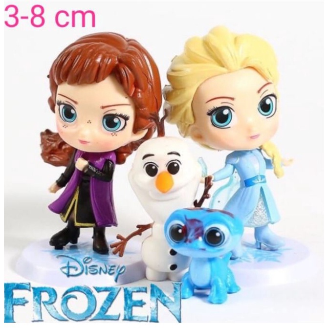 Jual Frozen Topper cake Figure Frozen Chibi set 4pcs | Shopee Indonesia