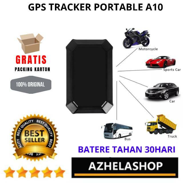 Jual GPS TRACKER PORTABLE A10 ALAT PELACAK PASANGAN | Shopee Indonesia