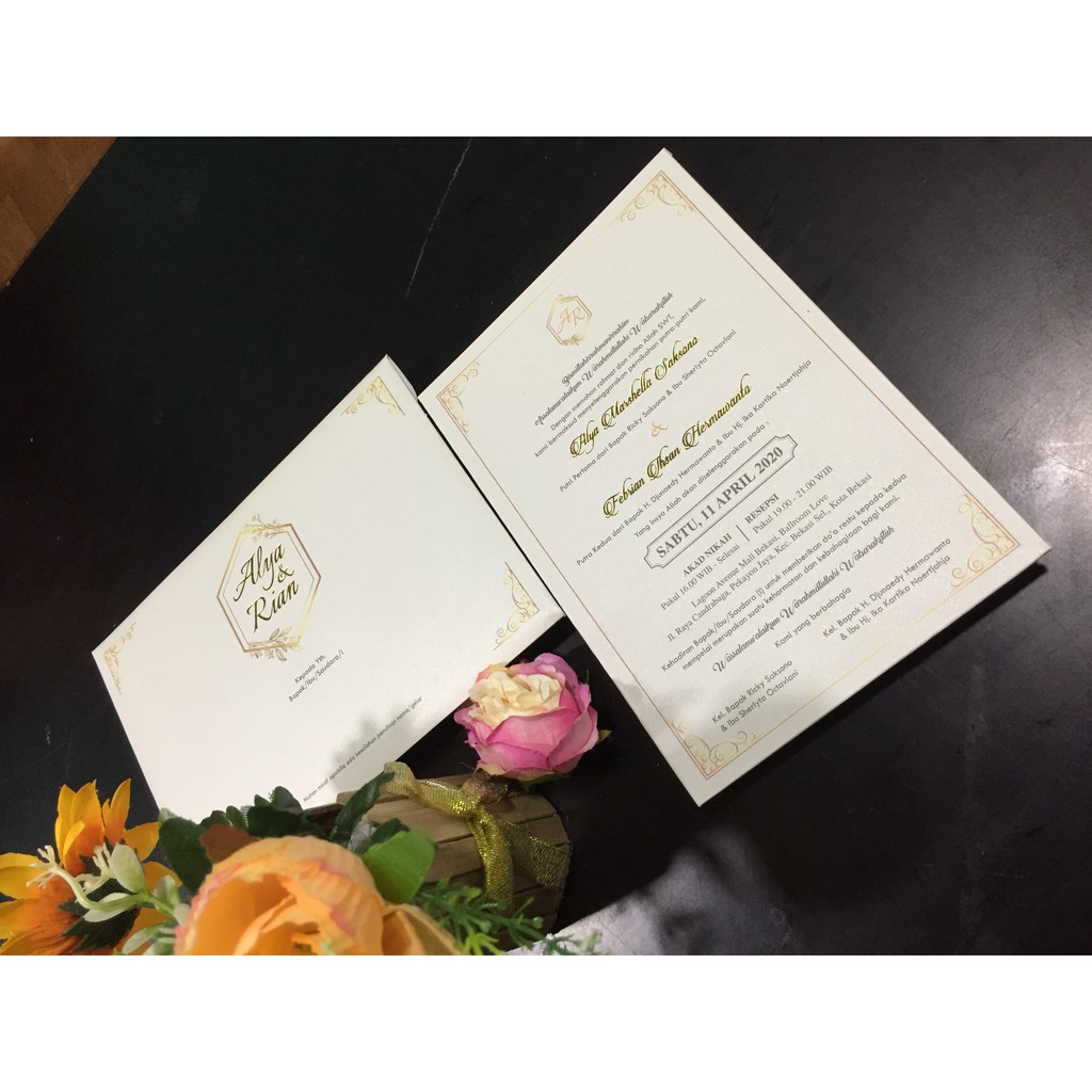 Jual Undangan Pernikahan Hard Cover Landscape | Shopee Indonesia