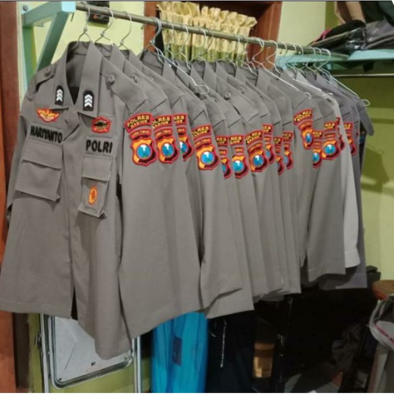 Jual seragam dinas PDL polisi polri brimob | Shopee Indonesia