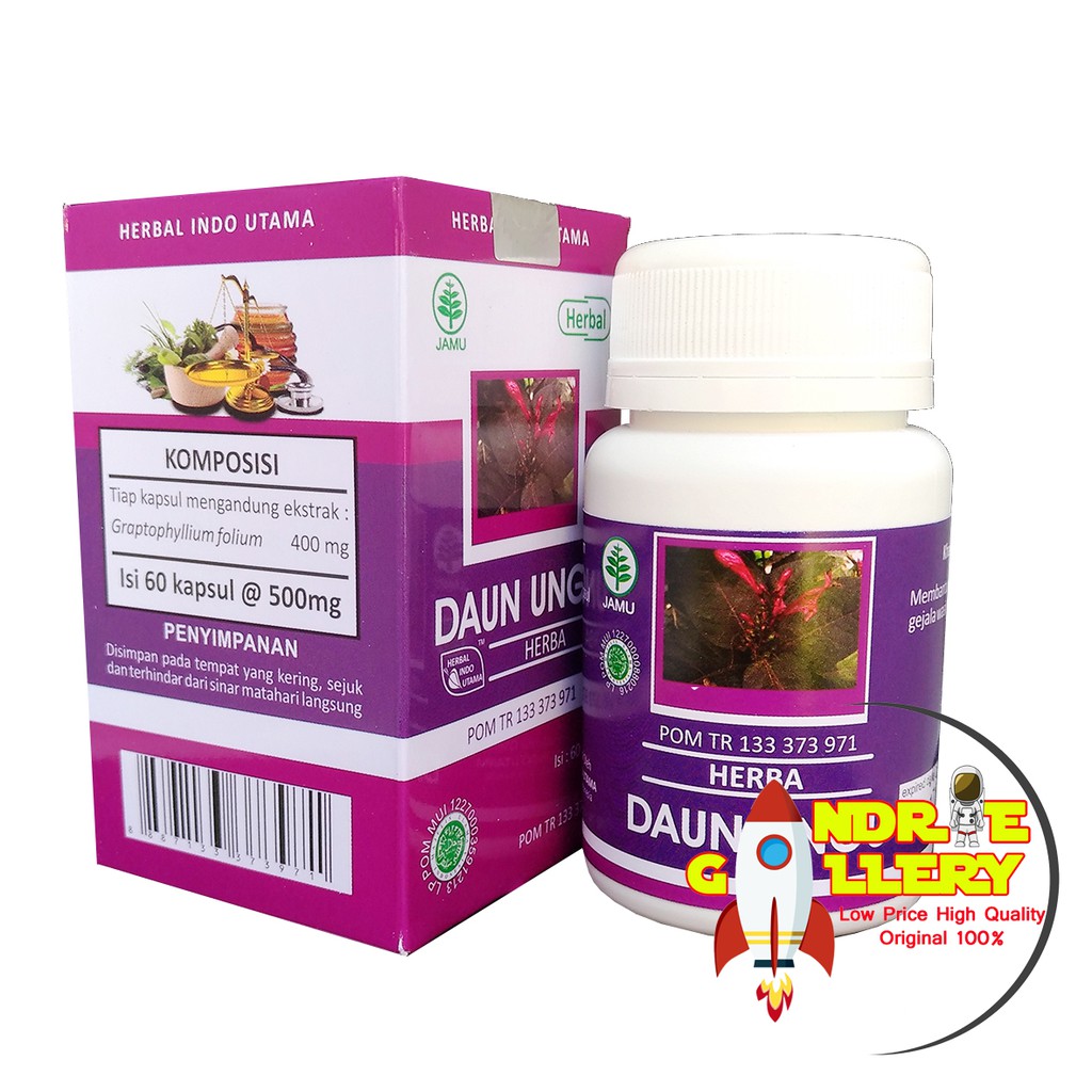 Jual Kapsul Herbal Demung Tulak Wungu Daun Ungu Temen handeuleum ...