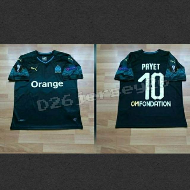 Jual Jersey Olympique Marseille Away 2018 / 2019 OFFICIAL + Cetak nama ...