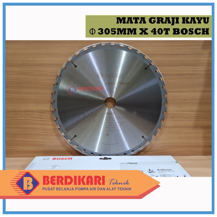 Jual Gergaji Circle Kayu BOSCH 12 Inch Mata 40 T Circular Saw Blade ...