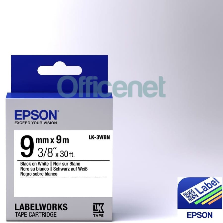 Jual EPSON LABELWORKS 9mm 9meter LABEL TAPE CARTRIDGE | Shopee Indonesia