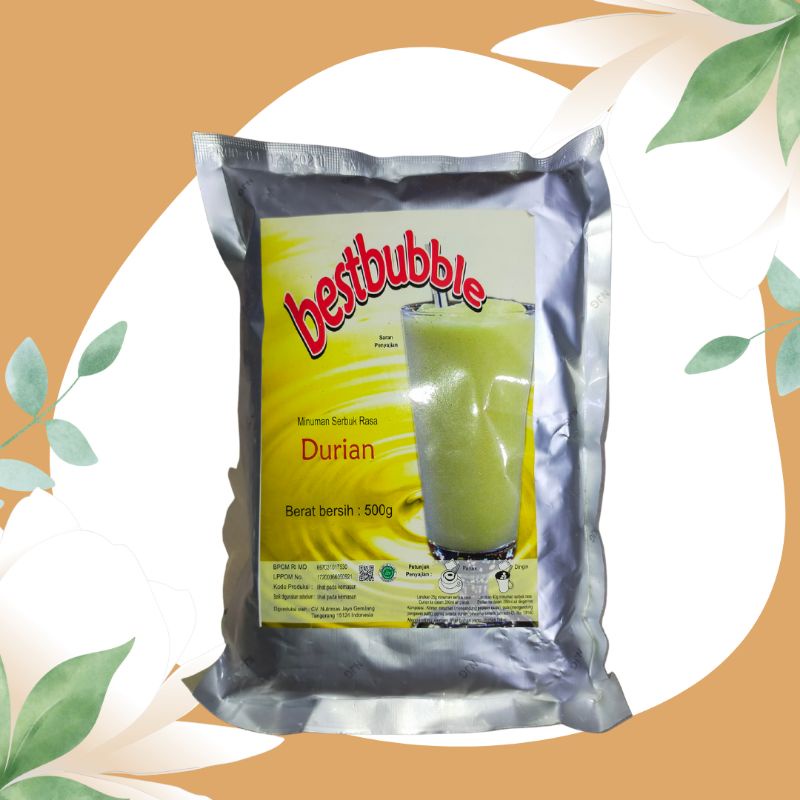 Jual best bubble durian 500gr / bubuk minuman rasa durian | Shopee ...