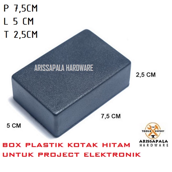 Jual Box Plastik Hitam Type X1 Kotak Tempat Rangkaian Modul Komponen ...