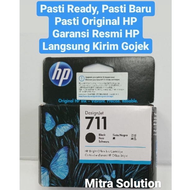 Jual Cartridge HP 711 80 ml Black Ink Cartridge ORIGINAL CZ133A Kartrid ...