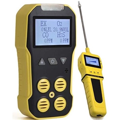 Jual Pump Multi 4 in 1 Gas Detector Gas Meter O2 H2S CO LEL Oxygen Hydrogen | Shopee Indonesia