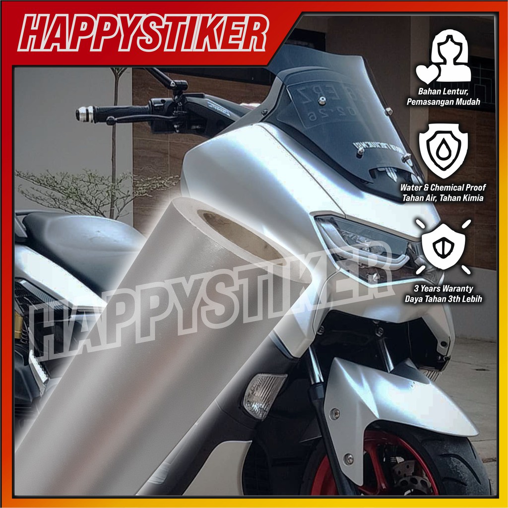 Jual STIKER SKOTLET SILVER METALIK DOFF | Shopee Indonesia